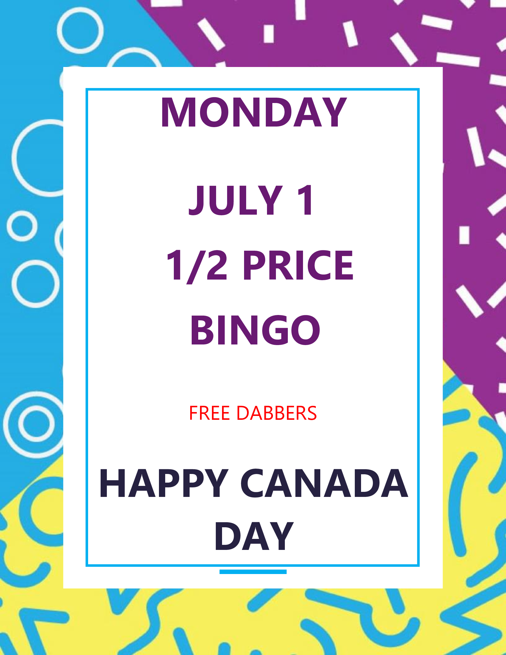 canada-day-poster - Westend Bingo Website